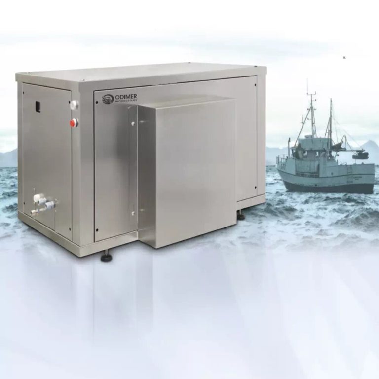 Seawater flake ice machine for fishing boats - Odimer